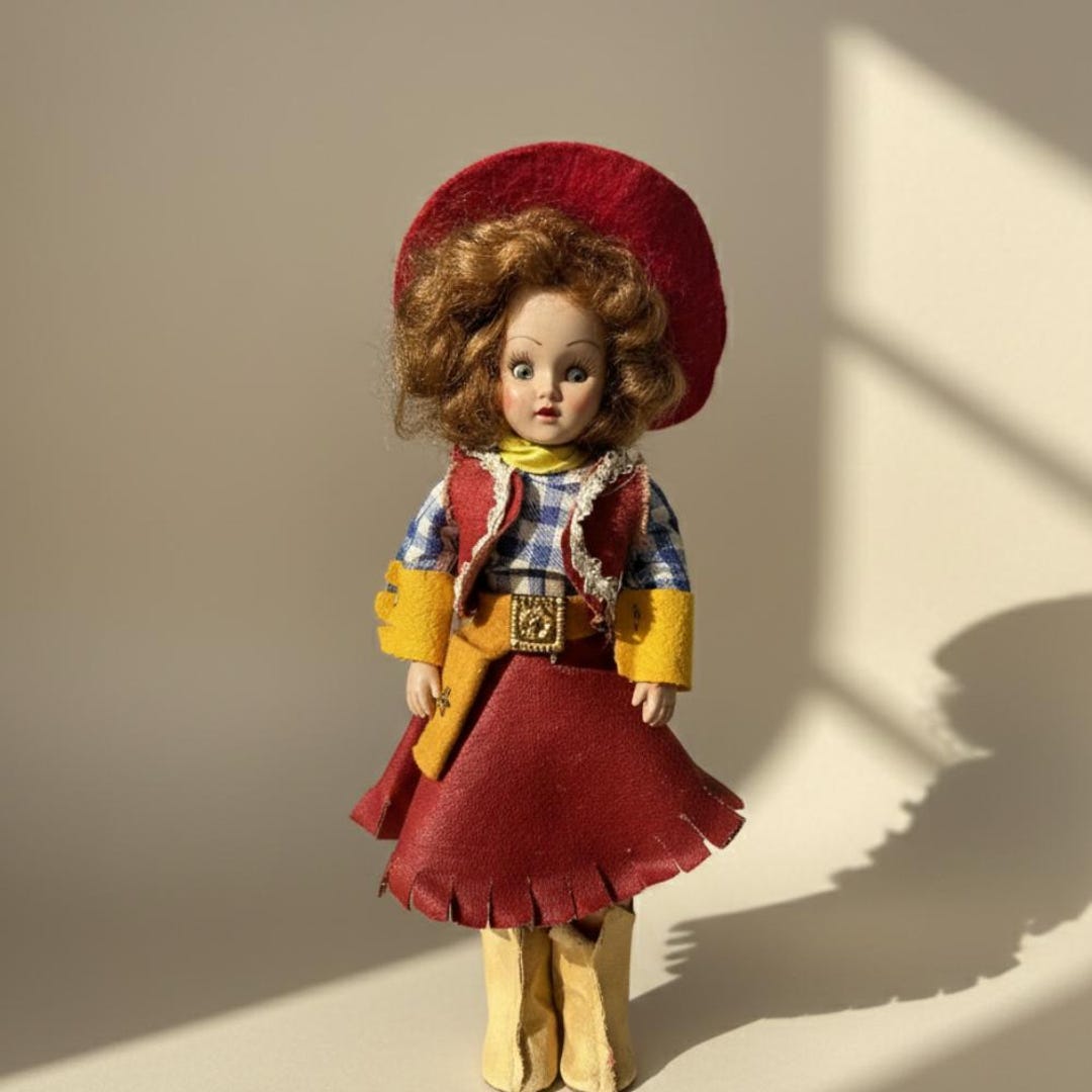 1948 Duchess Doll Western Cowgirl | Vintage 8-inch Post-wwii | Mid ...