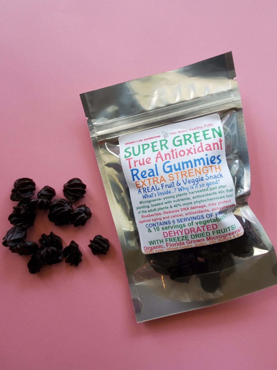 Super Green True Antioxidant Real Gummies Made With Microgreens Immune ...
