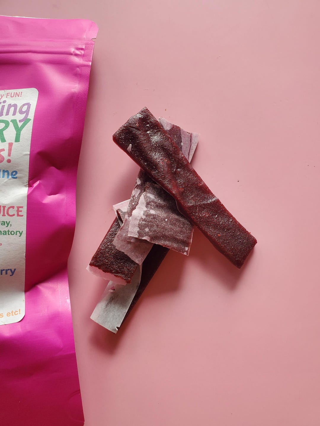 Elderberry Gummy Strips Fruit Rolls Just Dates and Elderberry Juice - Etsy