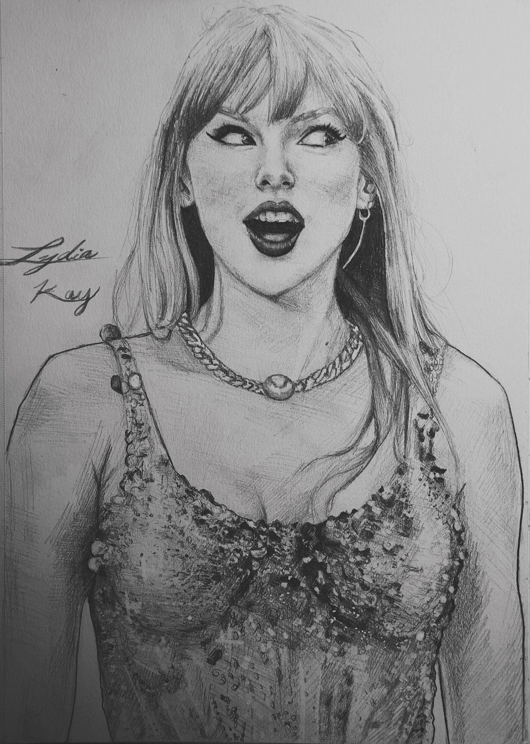 Taylor Swift 'eras Tour' Drawing Art Print - Etsy