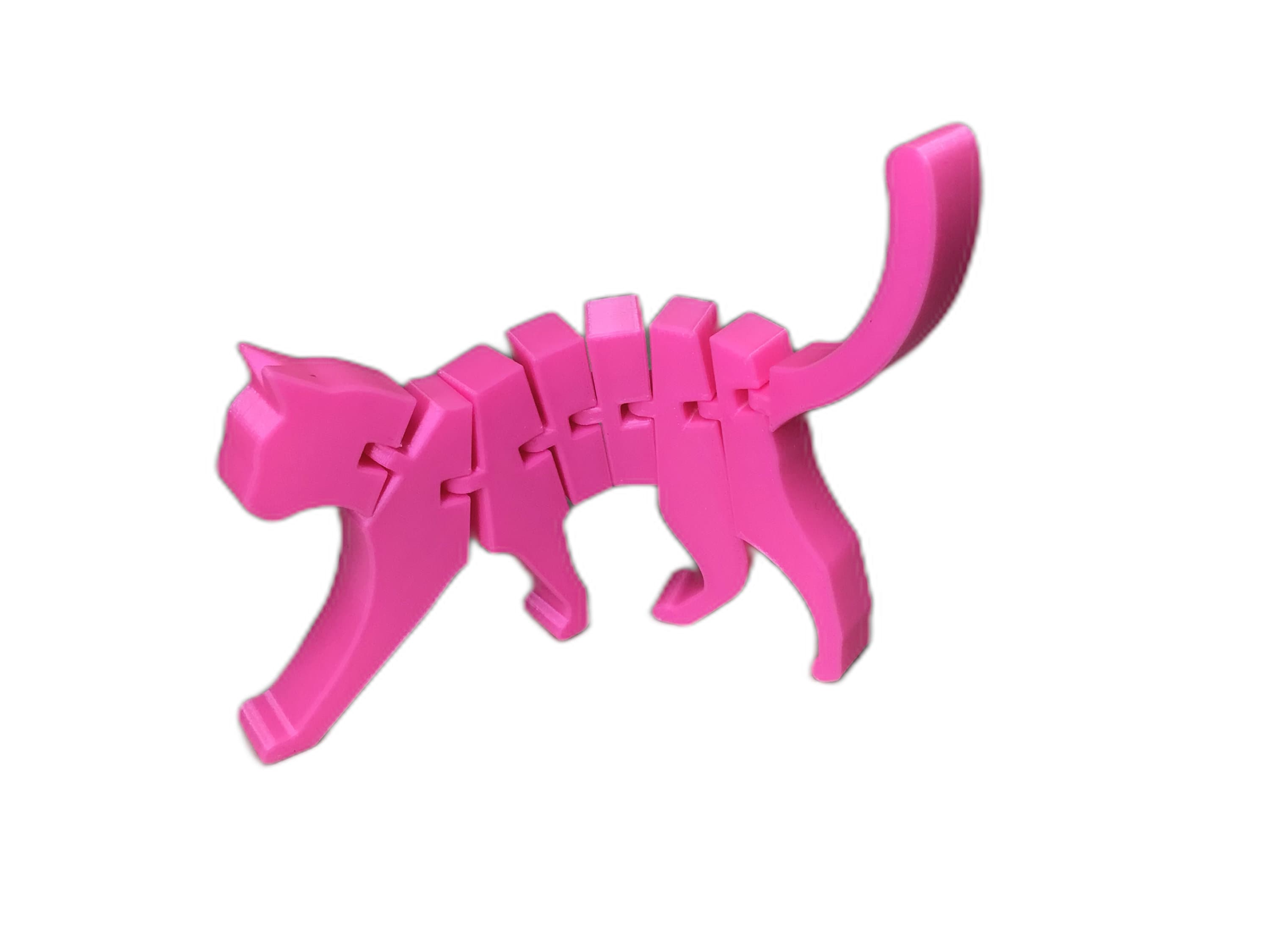 Flexi Cat Fidget Toy: Flexible Desk Toy, Glow in the Dark - Etsy