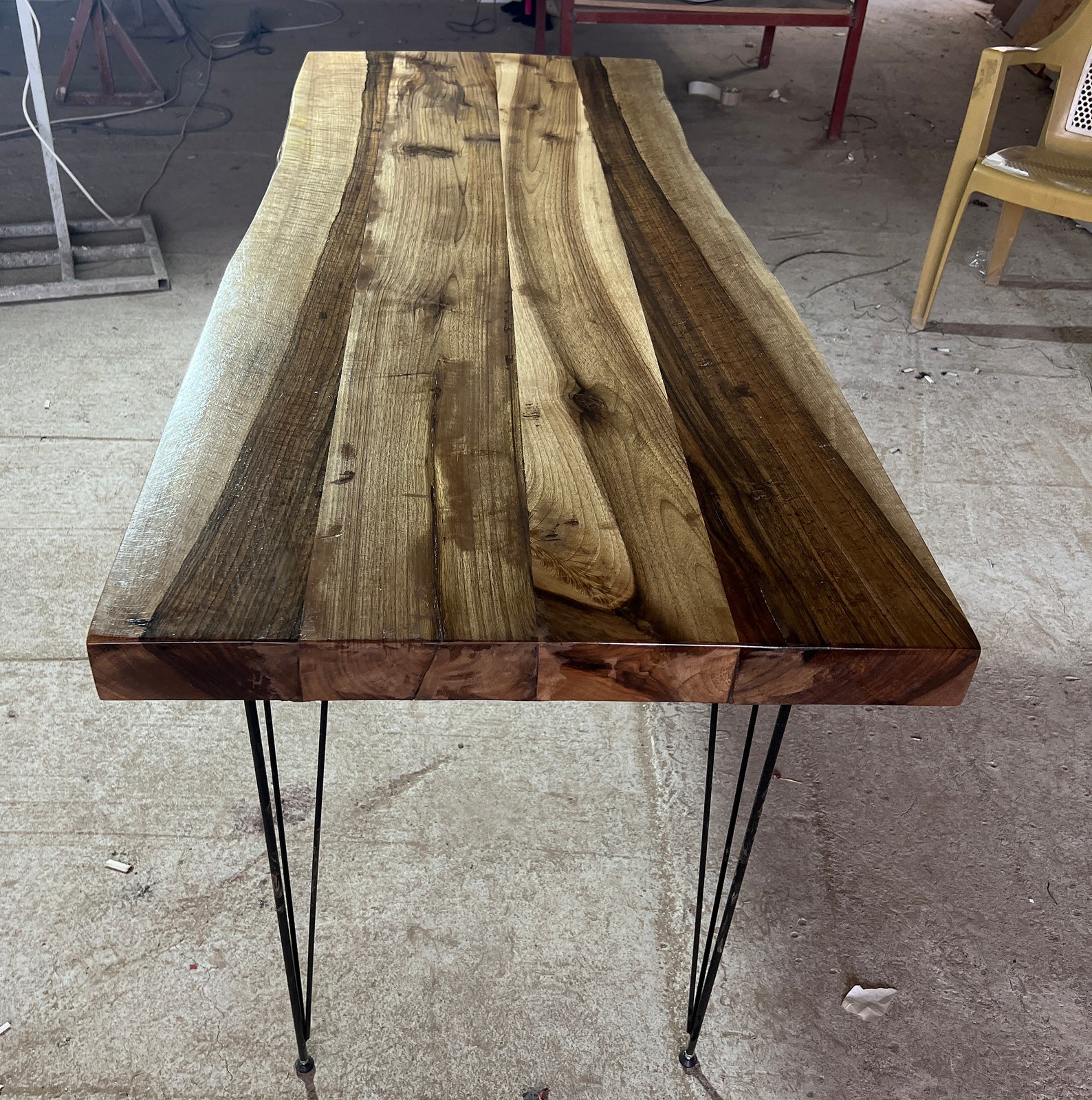 Walnut Wood Table Walnut Dining Table Kitchen Furniture - Etsy