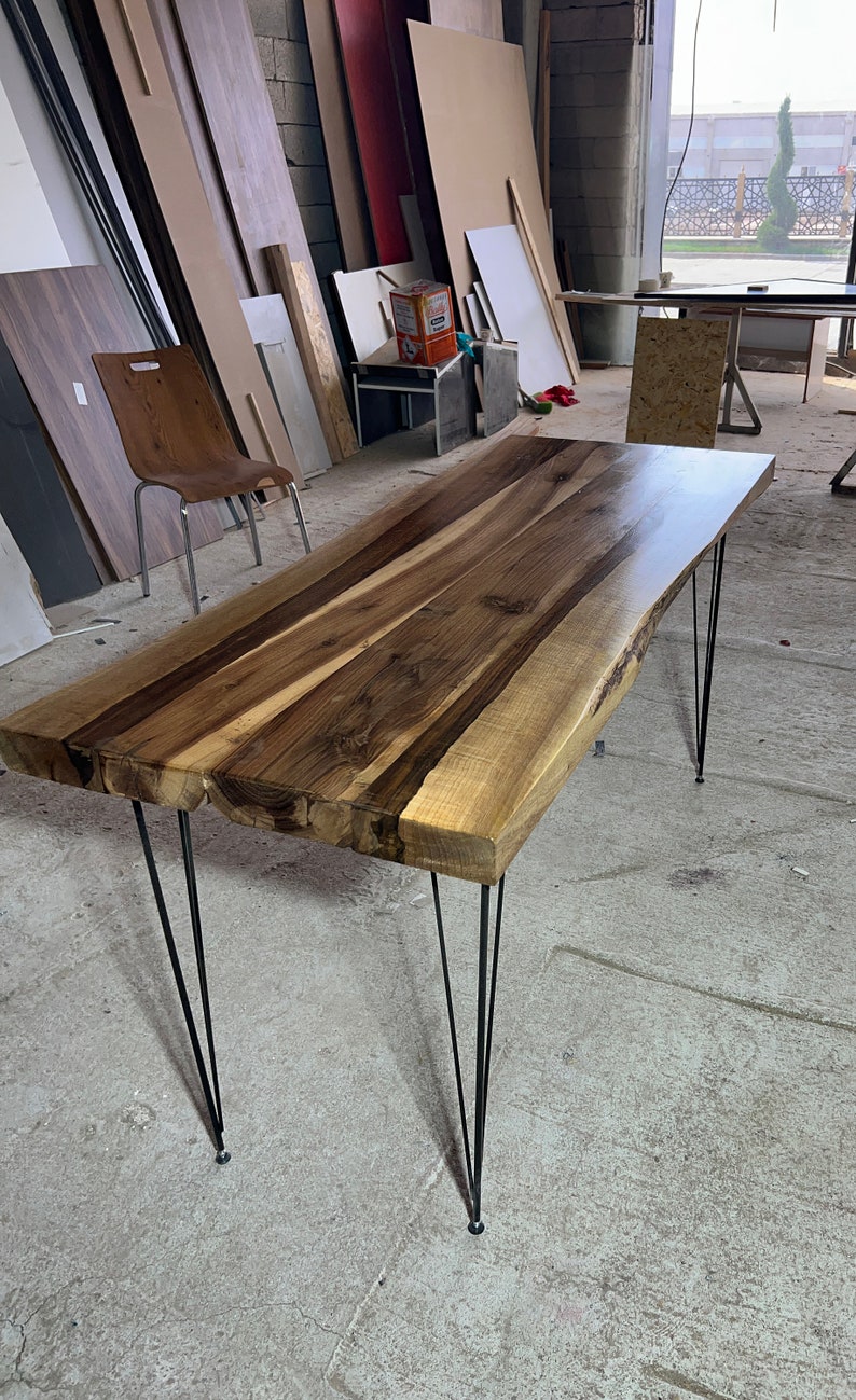Walnut Wood Table , Walnut Dining Table , Kitchen Furniture , Modern ...
