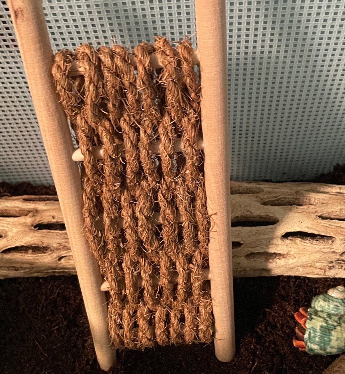 Rope/wood Climbing Ladder/bridge for Hermit Crabs Small - Etsy
