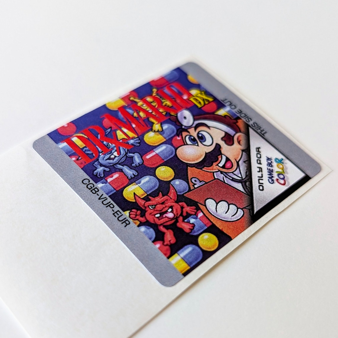 Sticker Dr. Mario DX for Gameboy Color (european Version) - Etsy