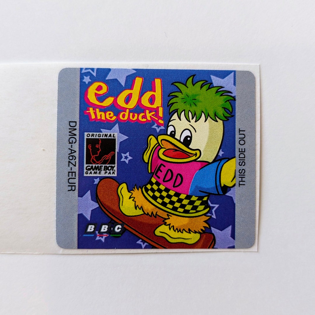 Sticker Edd the Duck for Gameboy - Etsy
