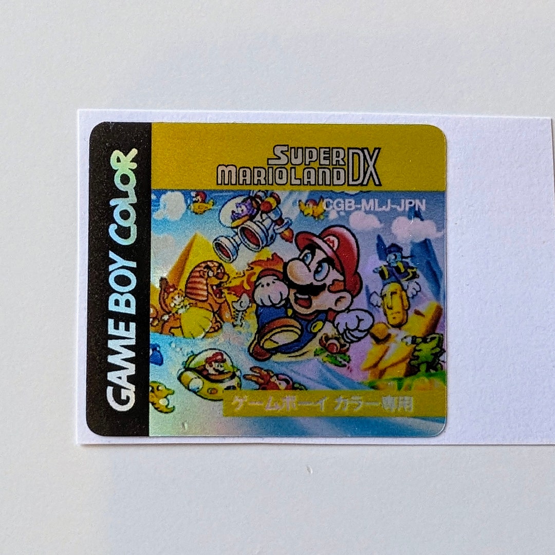 Sticker Super Mario Land DX for Gameboy Color (japanese Version) - Etsy