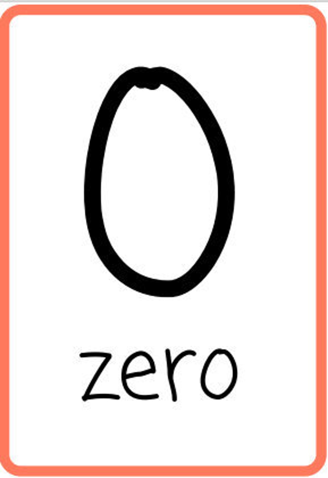 PDF Download Printable Extra Large Number and Word Flash Cards 0-10 A4 ...