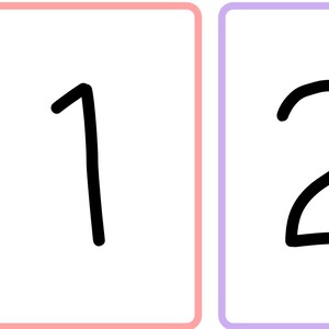 Printable Downloadable Number Flashcards 0-15 Number Formation Cards - Etsy