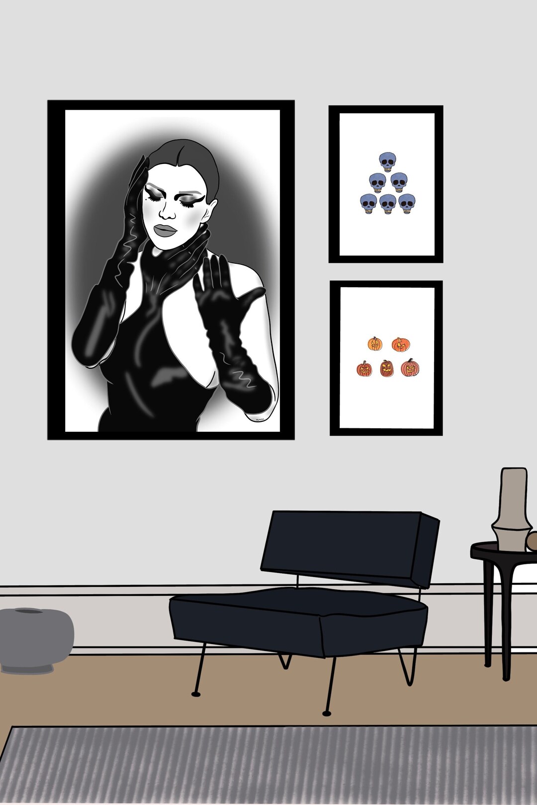 Julia Fox Oscars Black And White Pop Culture Art Etsy