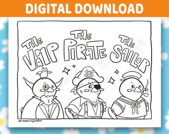 Printable Halloween Coloring Page / DIGITAL DOWNLOAD PDF - Etsy