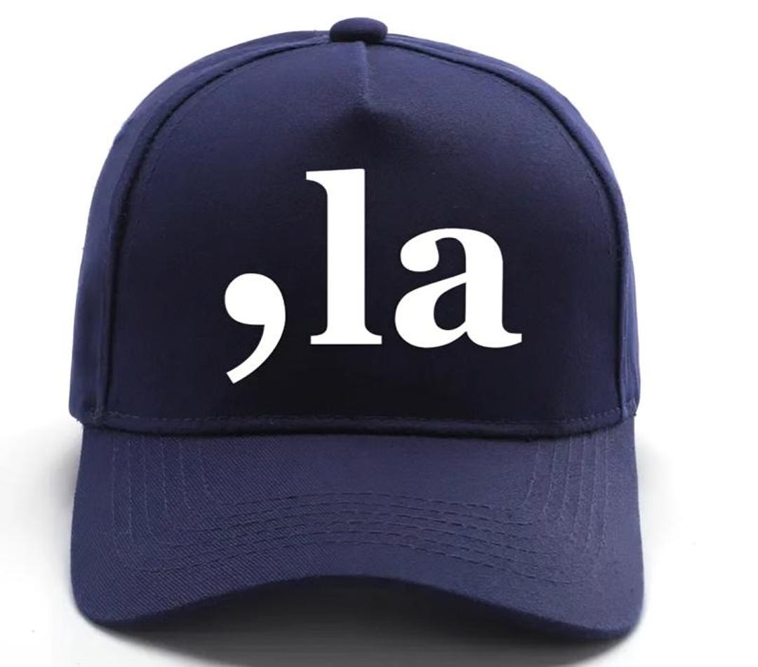 Comma LA Hat, Kamala, Kamala Harris Embroidered Hat. Harris, Walz ...