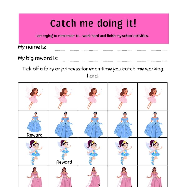 Adhd Reward Chart - Etsy