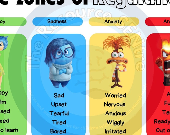 Inside Out 2 Emotions Worksheets for Children (PDF) - Etsy Canada