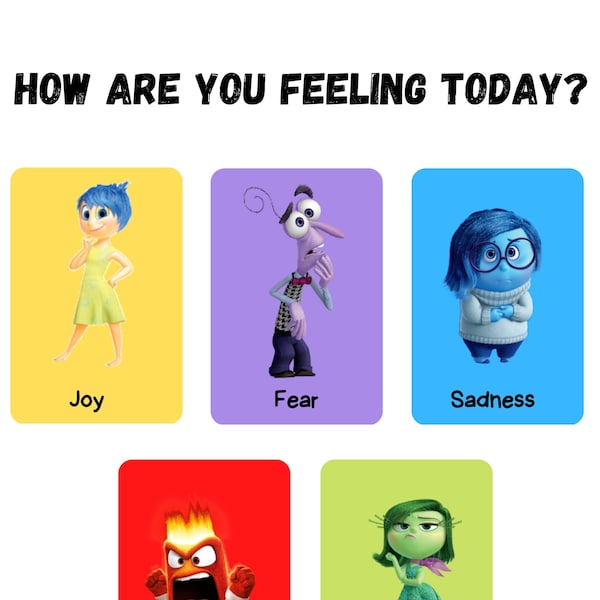 Inside Out Emotion Check In - Etsy