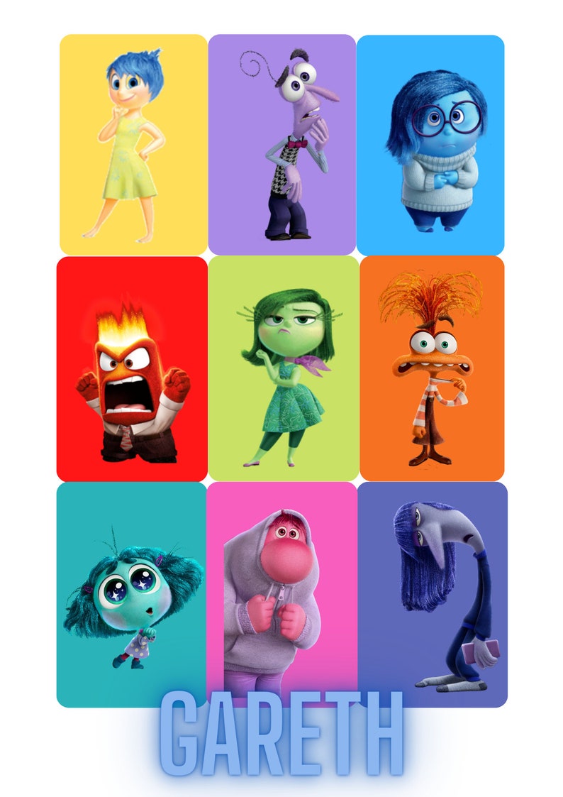Inside Out 2 Poster Inside Out 2 Print Personalised Inside Out 2 Inside ...