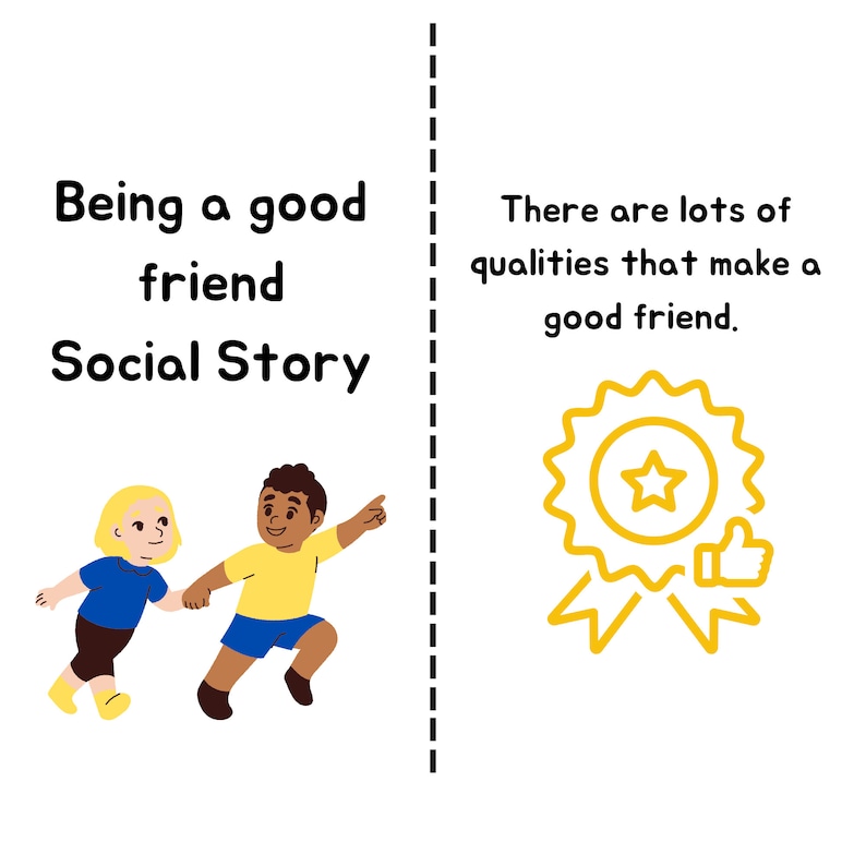 Good Friend Social Story | Being a Good Friend Social Story | School ...