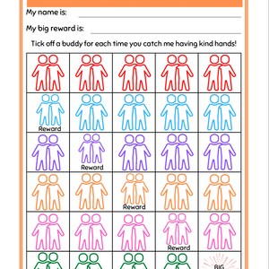 Hitting Social Story Reward Chart Coping Strategies and Brain Breaks - Etsy