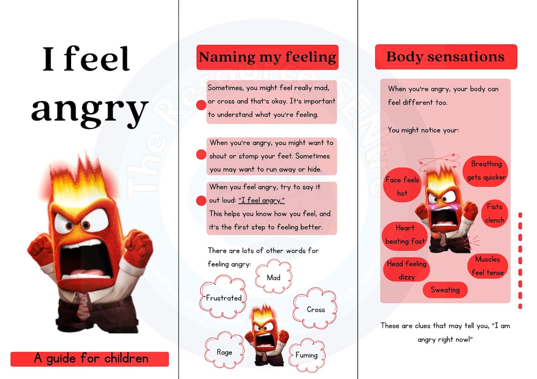 Inside Out 2 Anger Leaflet - Etsy