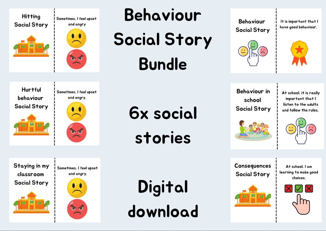 Behaviour Social Stories Bundle | Hitting Social Story | Behaviour ...