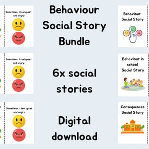 Behaviour Social Stories Bundle | Hitting Social Story | Behaviour ...