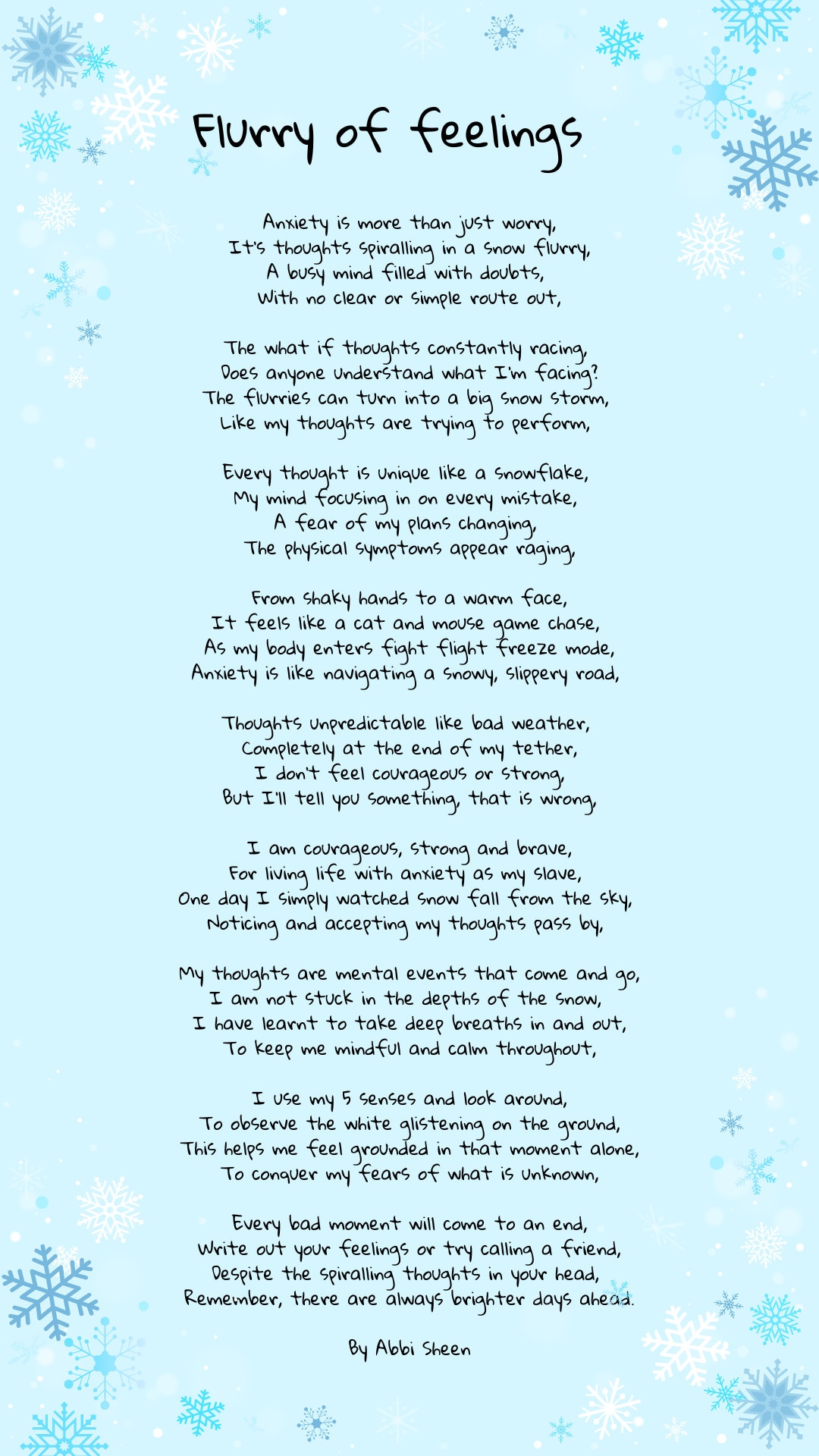 Poems About Anxiety