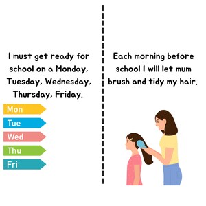 Brushing Hair Social Story - Etsy