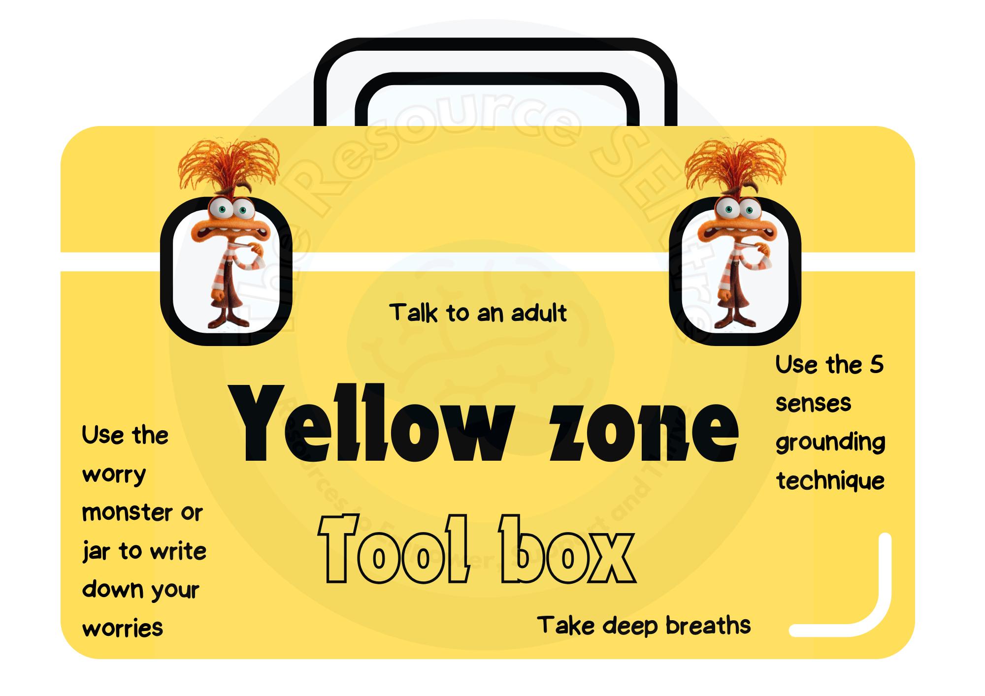 Inside Out 2 Zones of Regulation | Inside Out Tool Box Coping ...