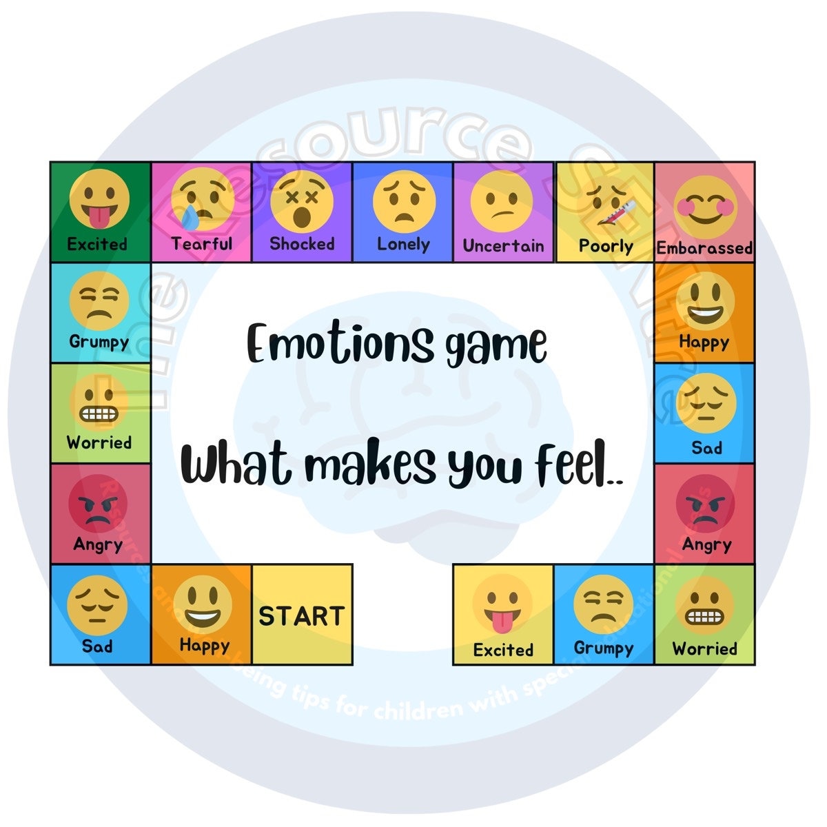 Emotions Board Game | Emotional Literacy Resource | How Do You Feel ...