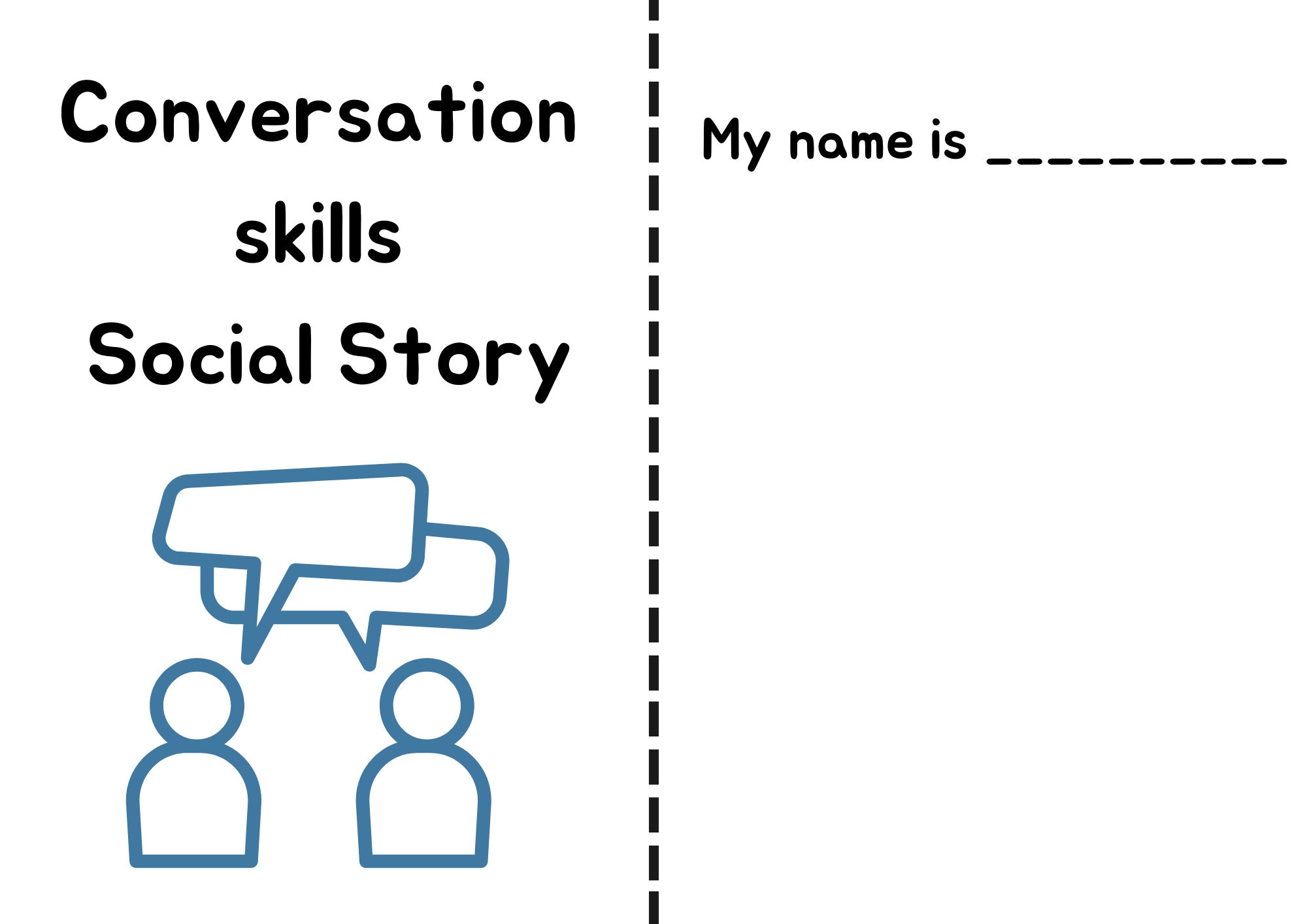 Conversation Skills Social Story | Answering Questions Social Story ...
