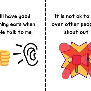 Listening Social Story | Good Listening in School - Etsy