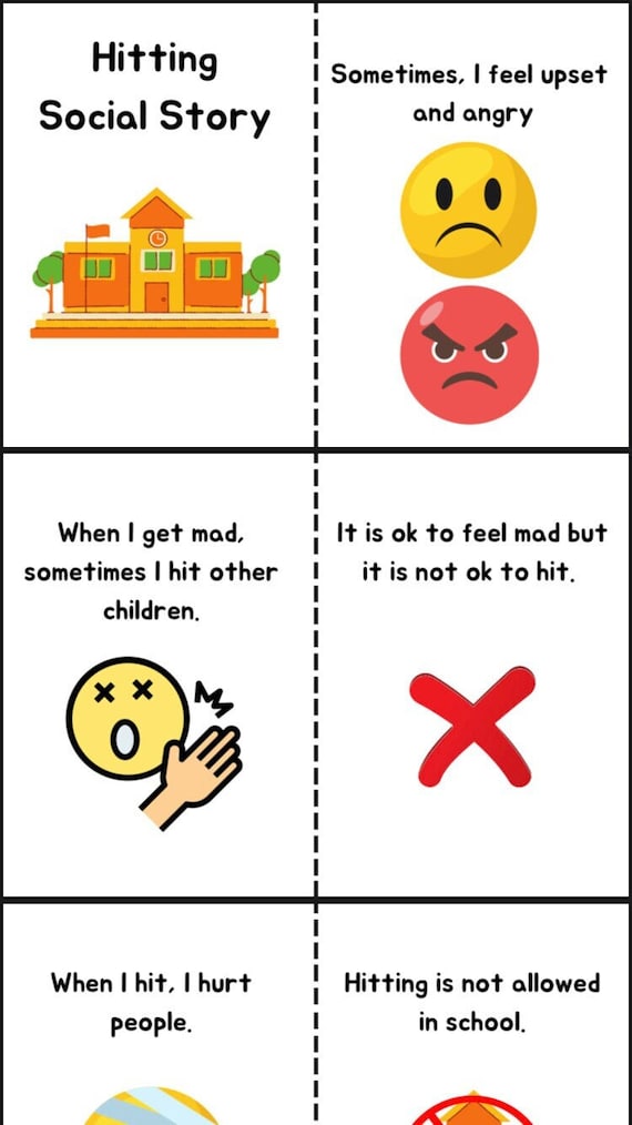 No Hitting Social Story Got Behavior Problems? Try A Social Story