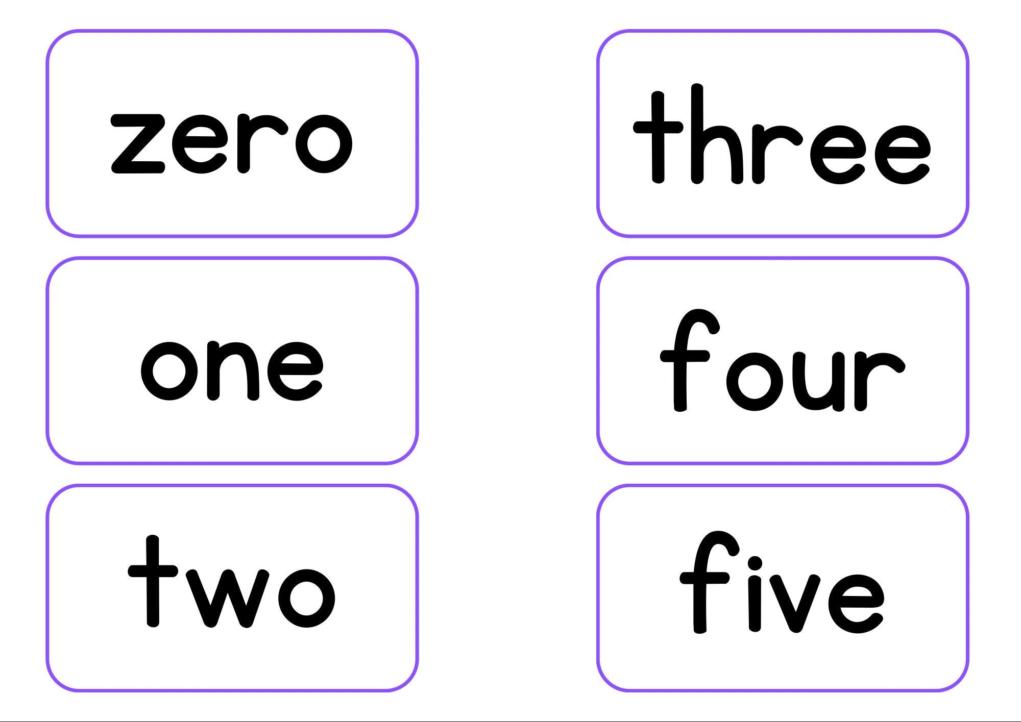 Number Matching | Number Printable | Preschool Maths | School Maths ...