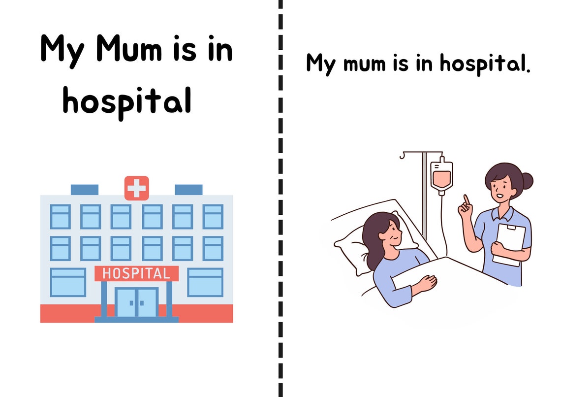 Mum in Hospital Social Story - Etsy