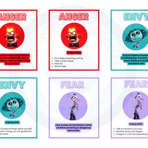 Inside Out 2 Flashcards | Inside Out 2 Emotion Definitions | Inside Out 2 Coping Skills ...