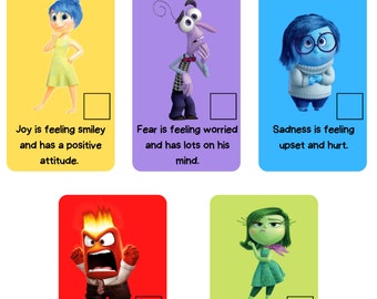 Inside Out Emotion Regulation Zones - Etsy Australia