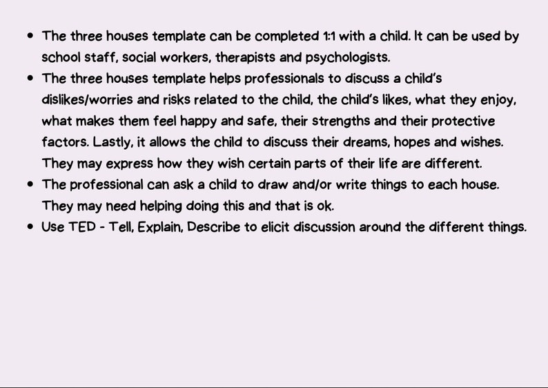 The Three Houses Activity: Children's Therapy Resource (digital ...