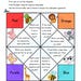 Icebreaker Fortune Teller | Cootie Catcher | All About Me Activity ...