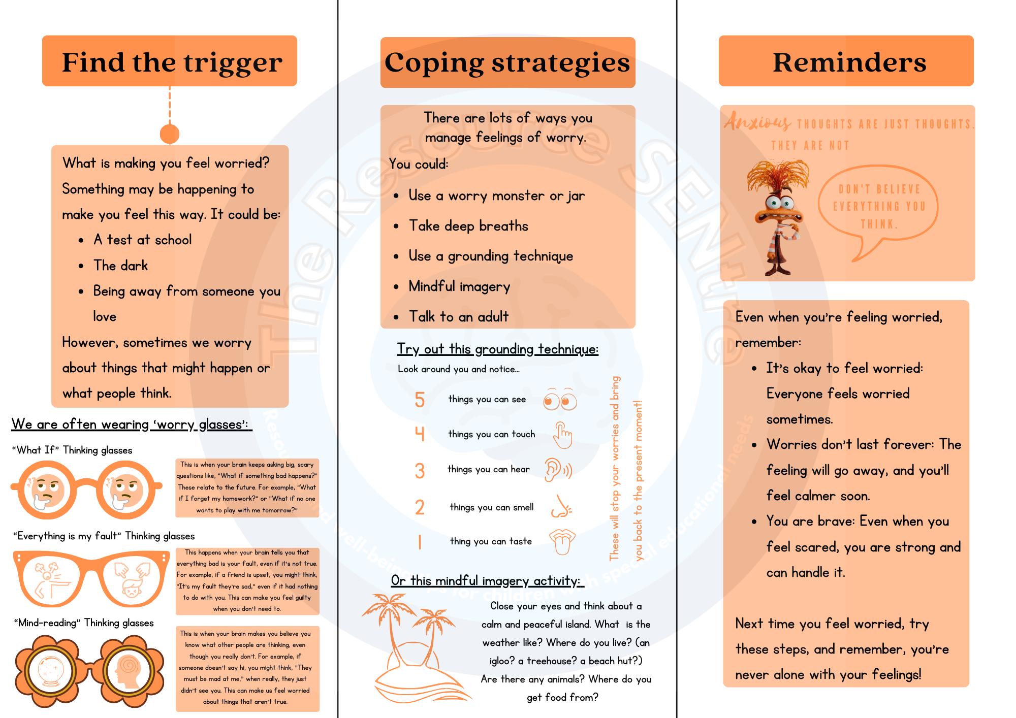 Inside Out 2 Emotion Guides: Coping Strategies Leaflets (digital ...