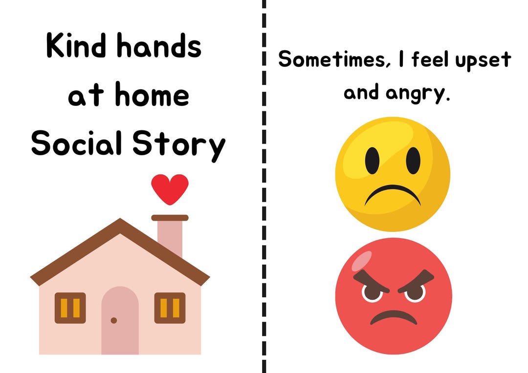 Kind Hands Social Story: Anger Coping Strategies - Etsy