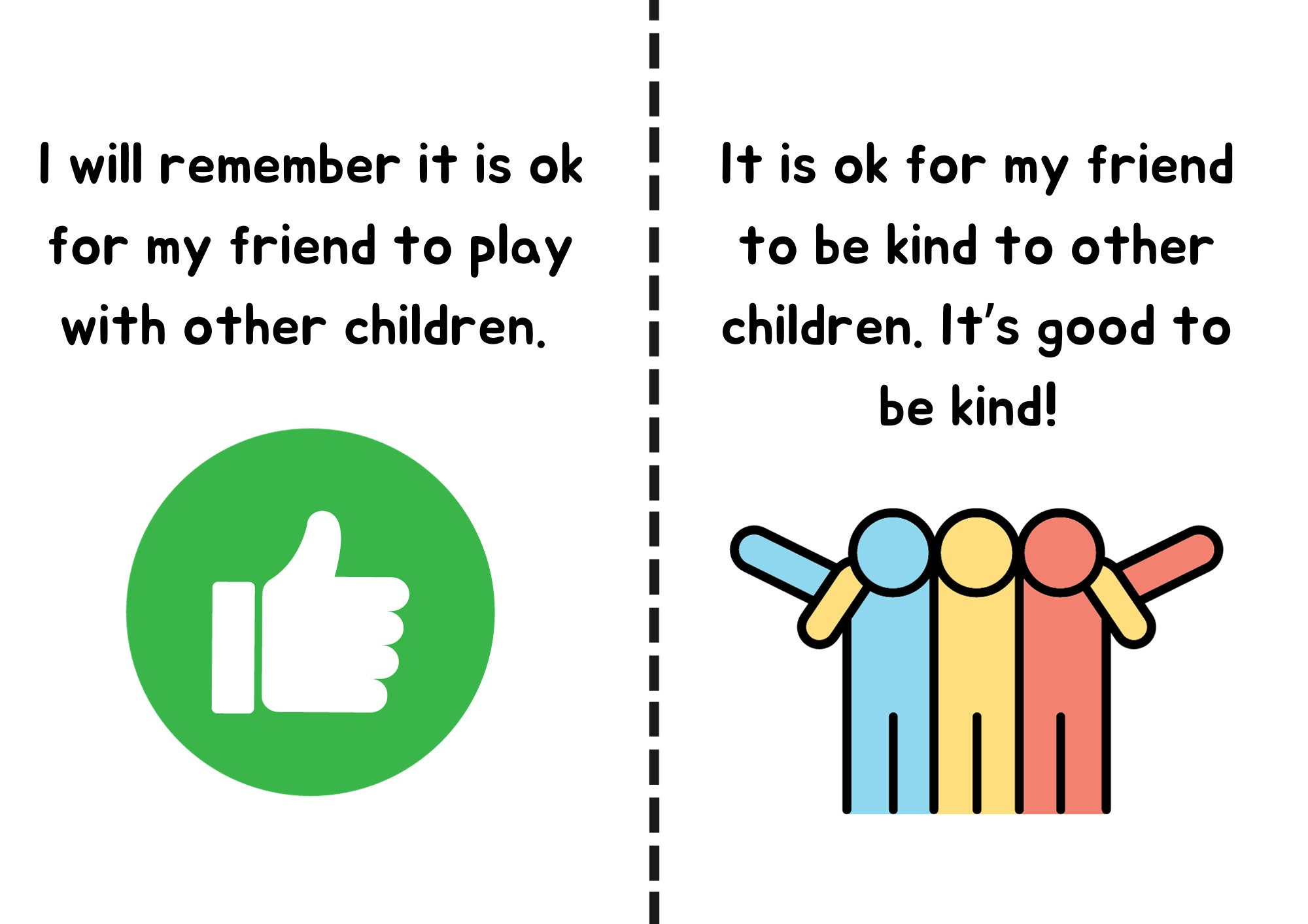 Good Friend Social Story Playing With Friends Social Story School ...