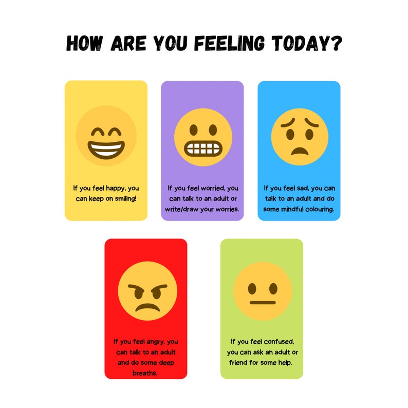 Emoji Emotion Check-in: Children's Emotional Regulation (digital ...