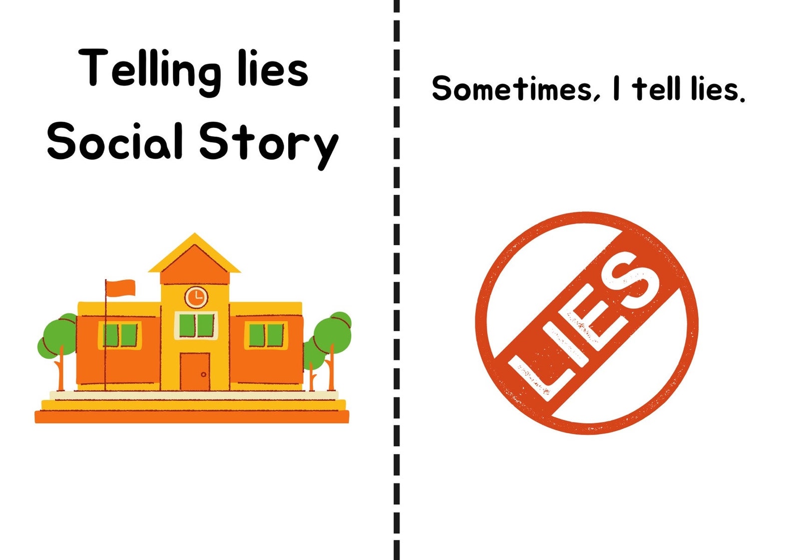 Telling Lies Social Story | Lying Social Story | Child Lying | Child ...