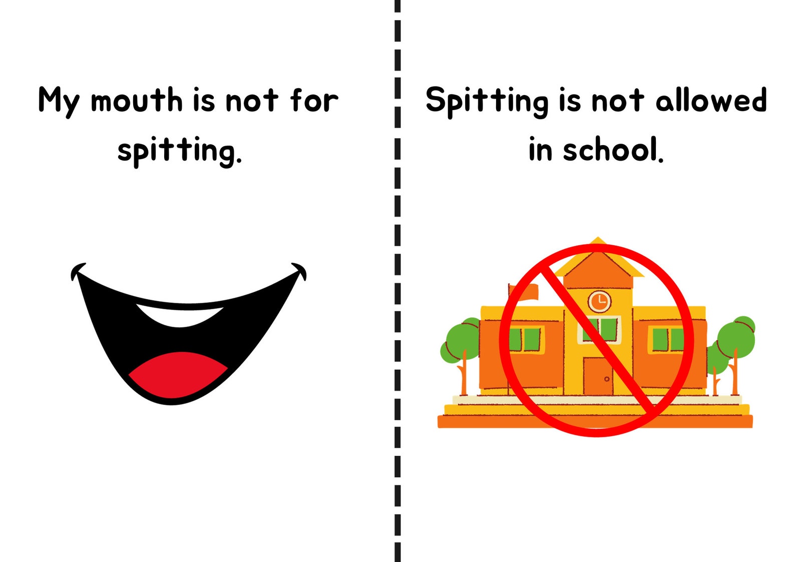 Spitting Social Story - Etsy