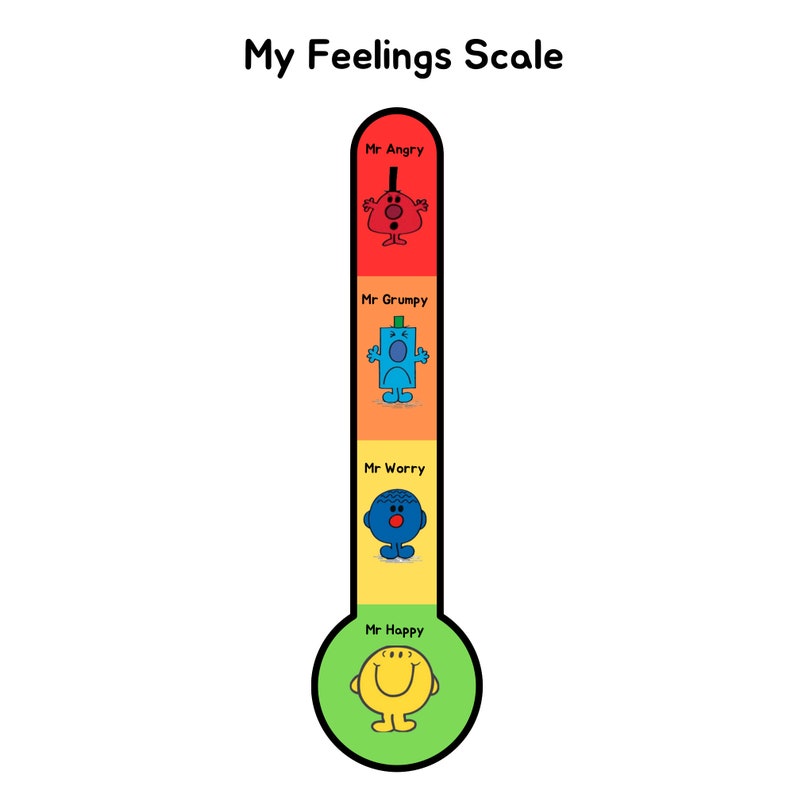 Emotion Check in Emotional Regulation School Mr Men Emotions Digital ...