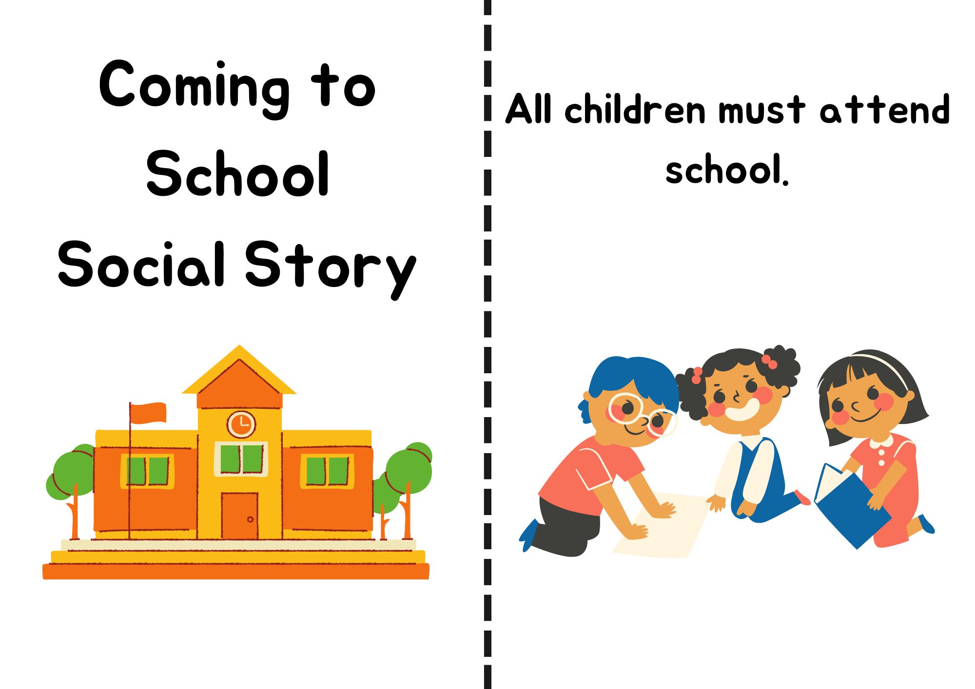 Coming to School When Friend Isn’t Attending Social Story - Etsy