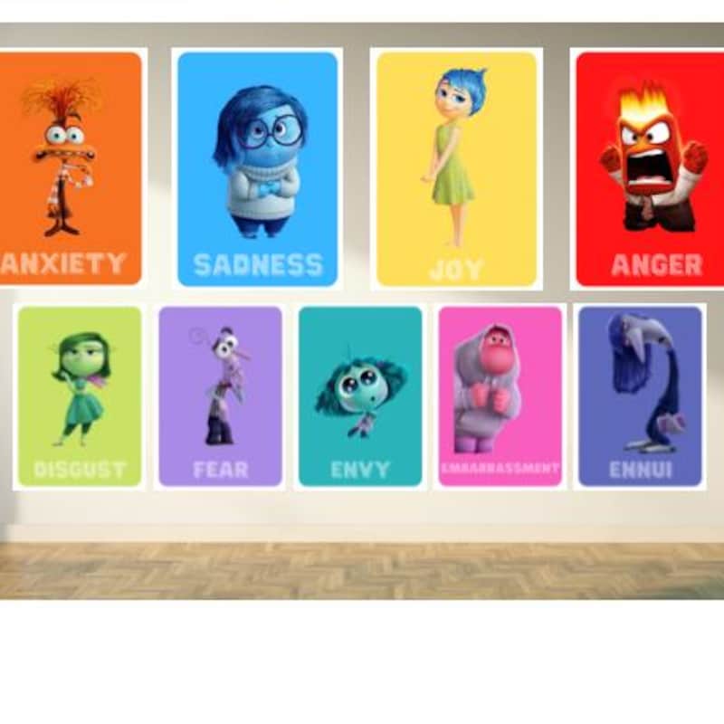 Inside Out Characters Download Poster - Etsy