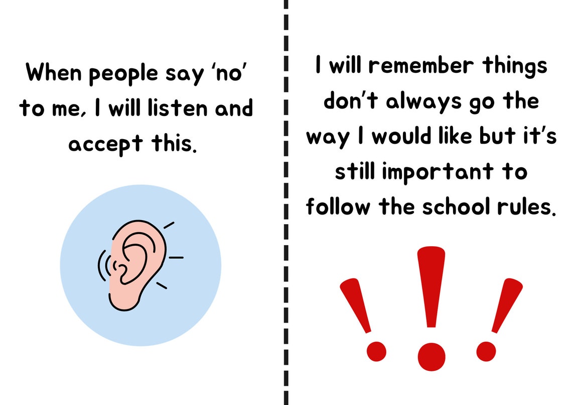 When People Say No Behaviour Social Story - Etsy