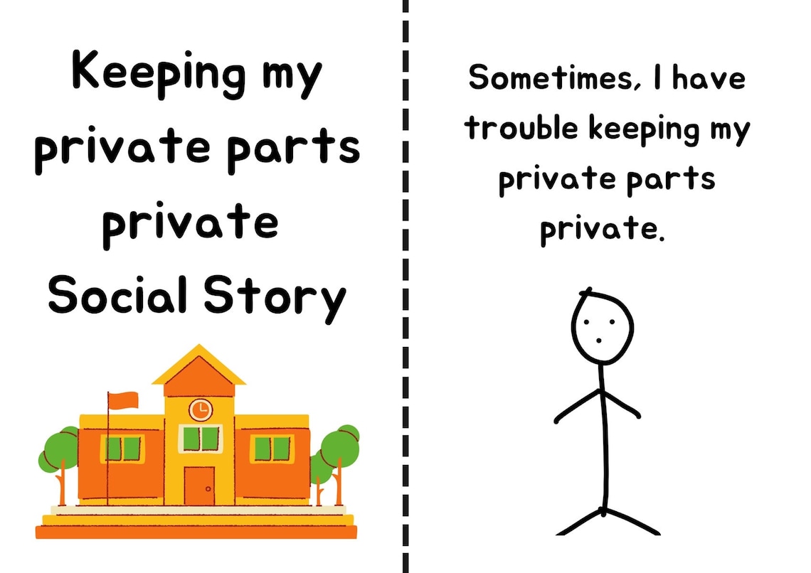 Keeping My Private Parts Private Social Story - Etsy