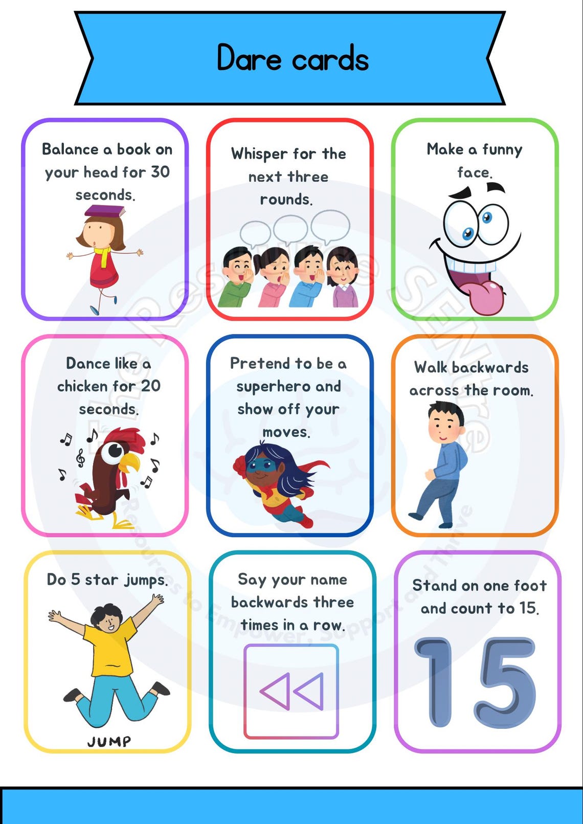 Children Icebreaker Questions | Children Truth or Dare Cards | Children ...